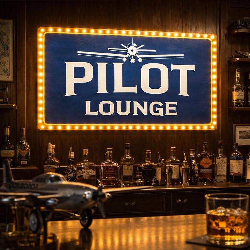 Aircraft Bar Sign - Etsy