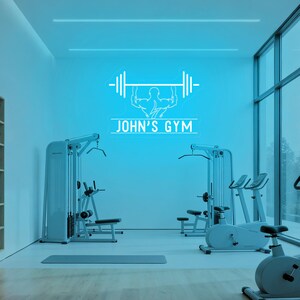 Custom Home Gym Neon Sign Light, Name Home Gym Sign,custom Gym Logo ...