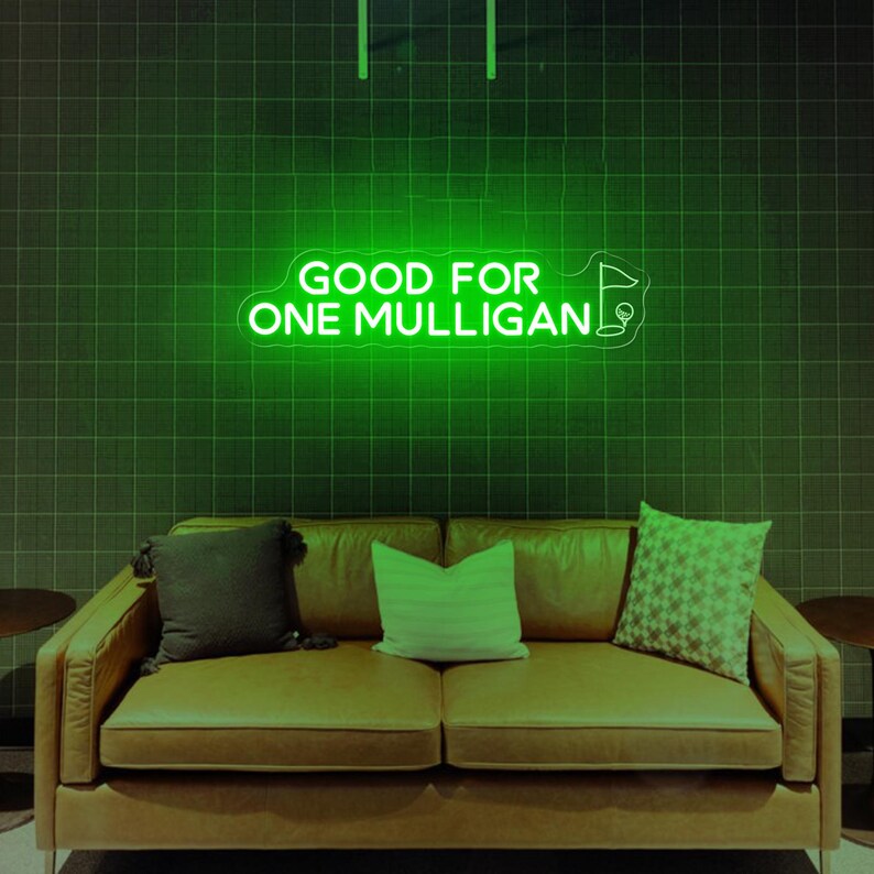 Good for One Mulligan Neon Sign,19th Hole Wall Decor,the Masters Golf ...