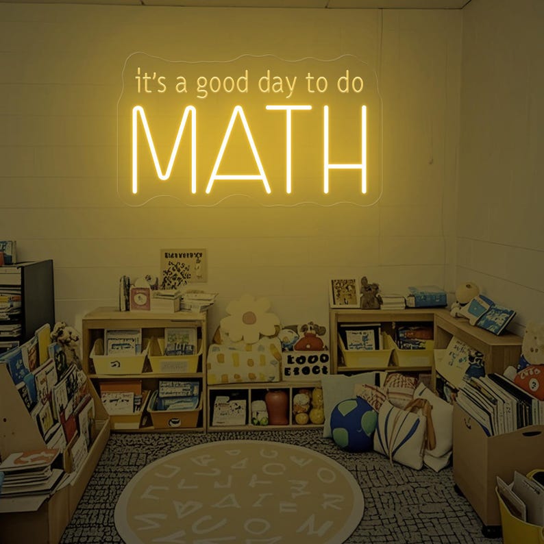 It's A Good Day to Do Math Neon Sign,math Classroom Decor Sign, Math ...