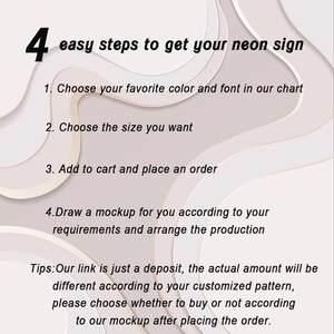 Custom Free Standing Neon Sign, Personalized Table Neon Sign, Business ...