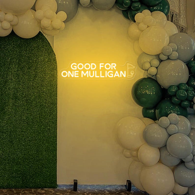 Good for One Mulligan Neon Sign,19th Hole Wall Decor,the Masters Golf ...
