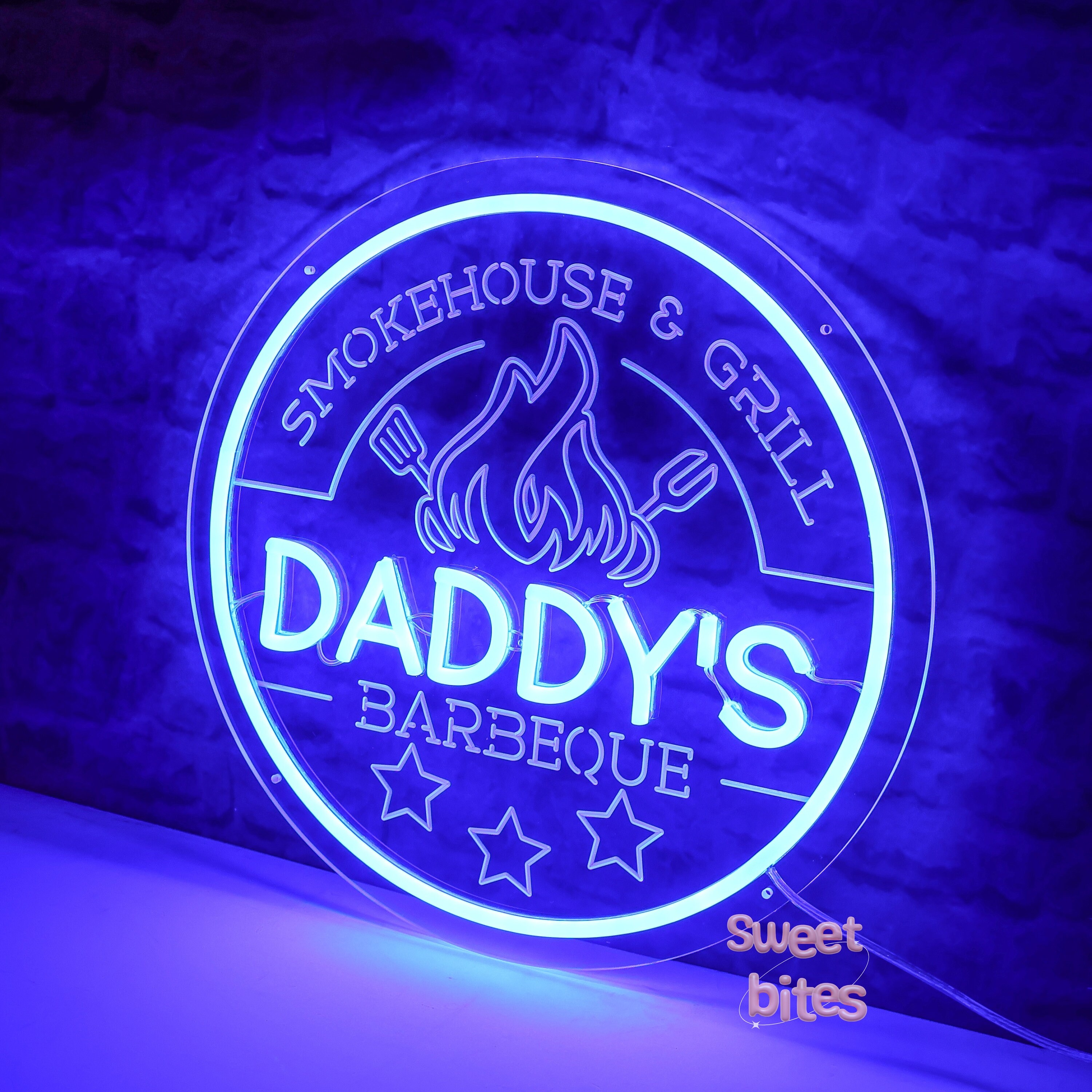 Personalized Barbecue Neon Sign, Custom Engraved Smokehouse & Grill ...