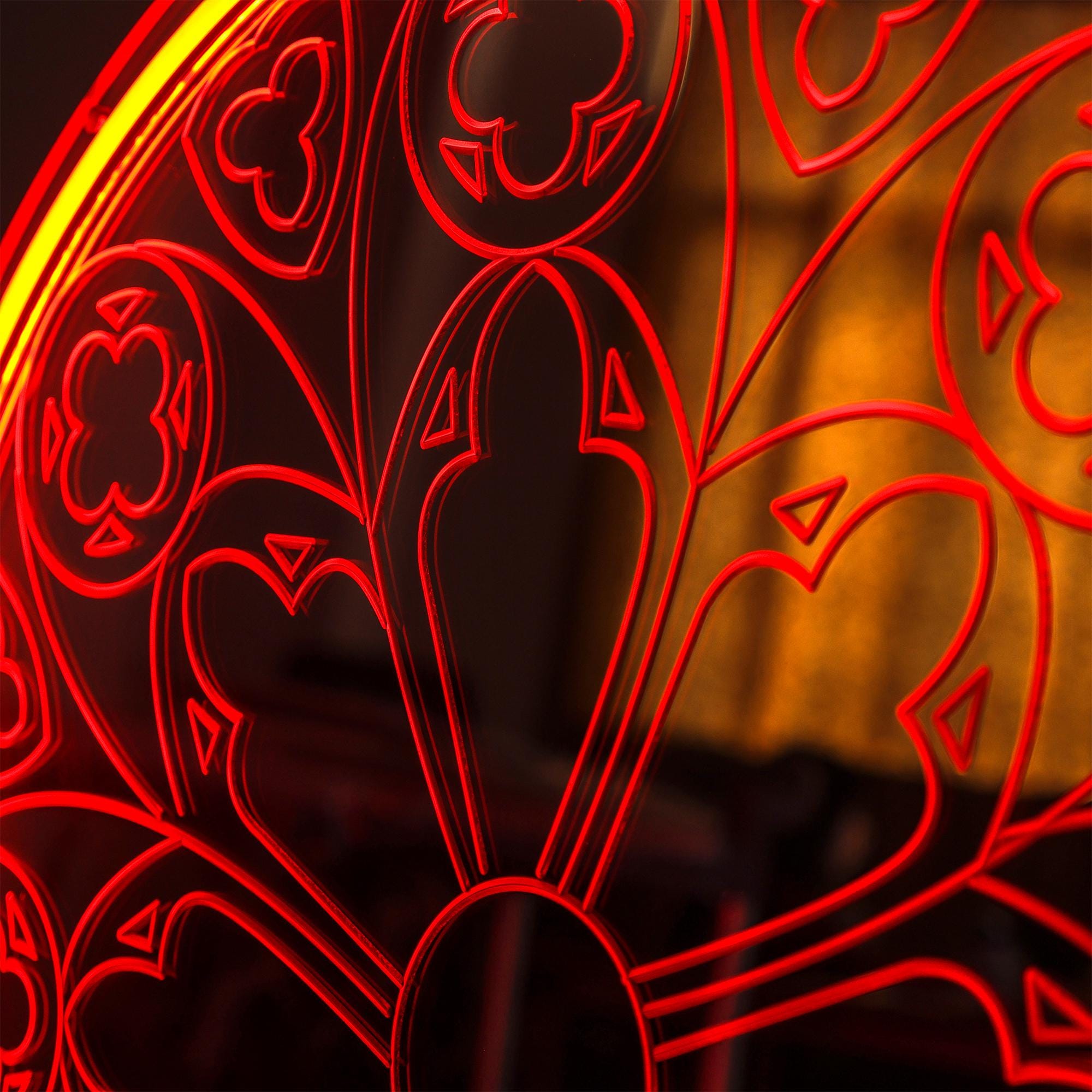 Rose Window Mirror Neon Sign, Gothic Mirror, Mirror Home Decor, Gothic ...