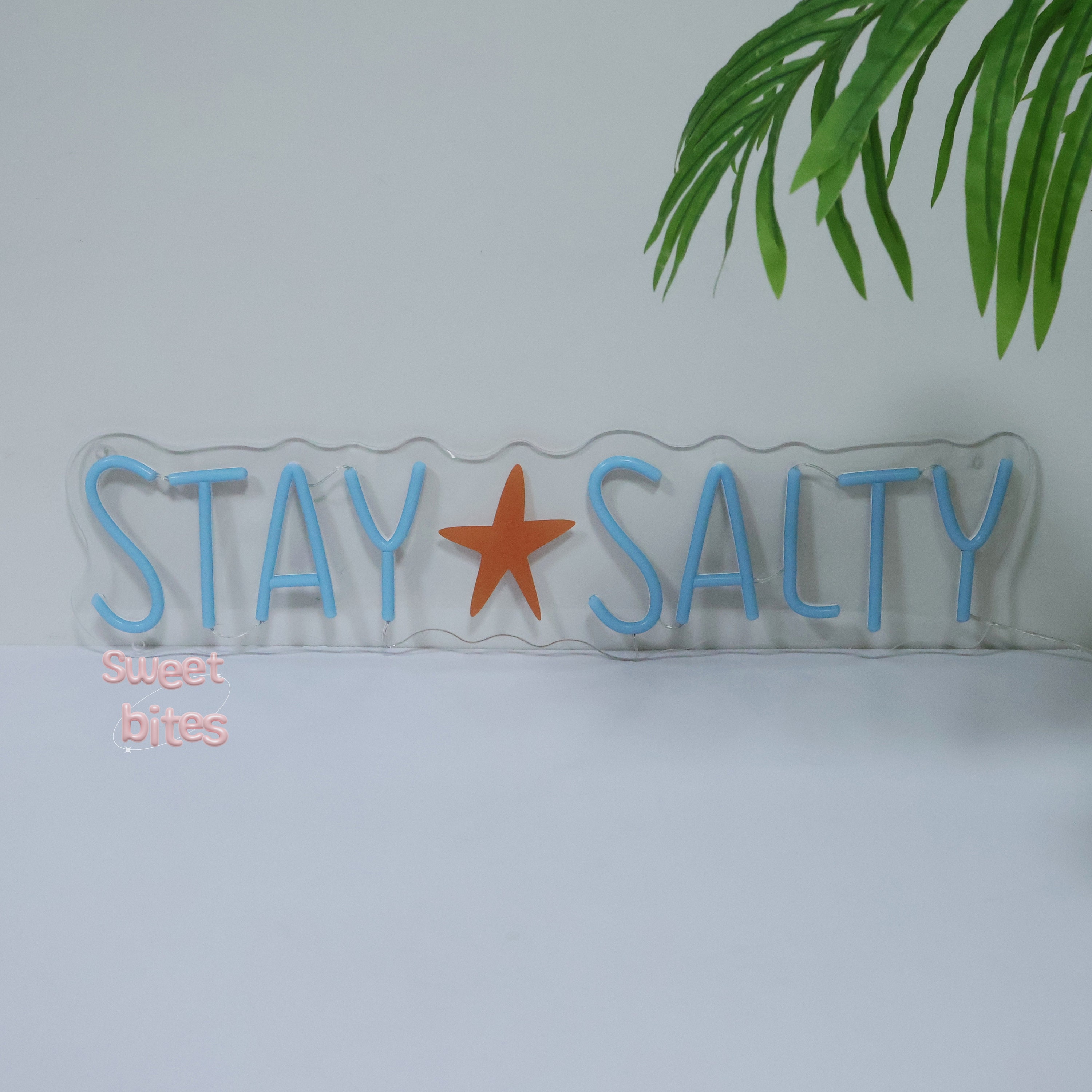 Stay Salty Neon Sign,beach House Wall Sign,bedroom Neon Light,beach ...