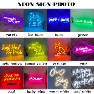 Custom Free Standing Neon Sign, Personalized Table Neon Sign, Business ...