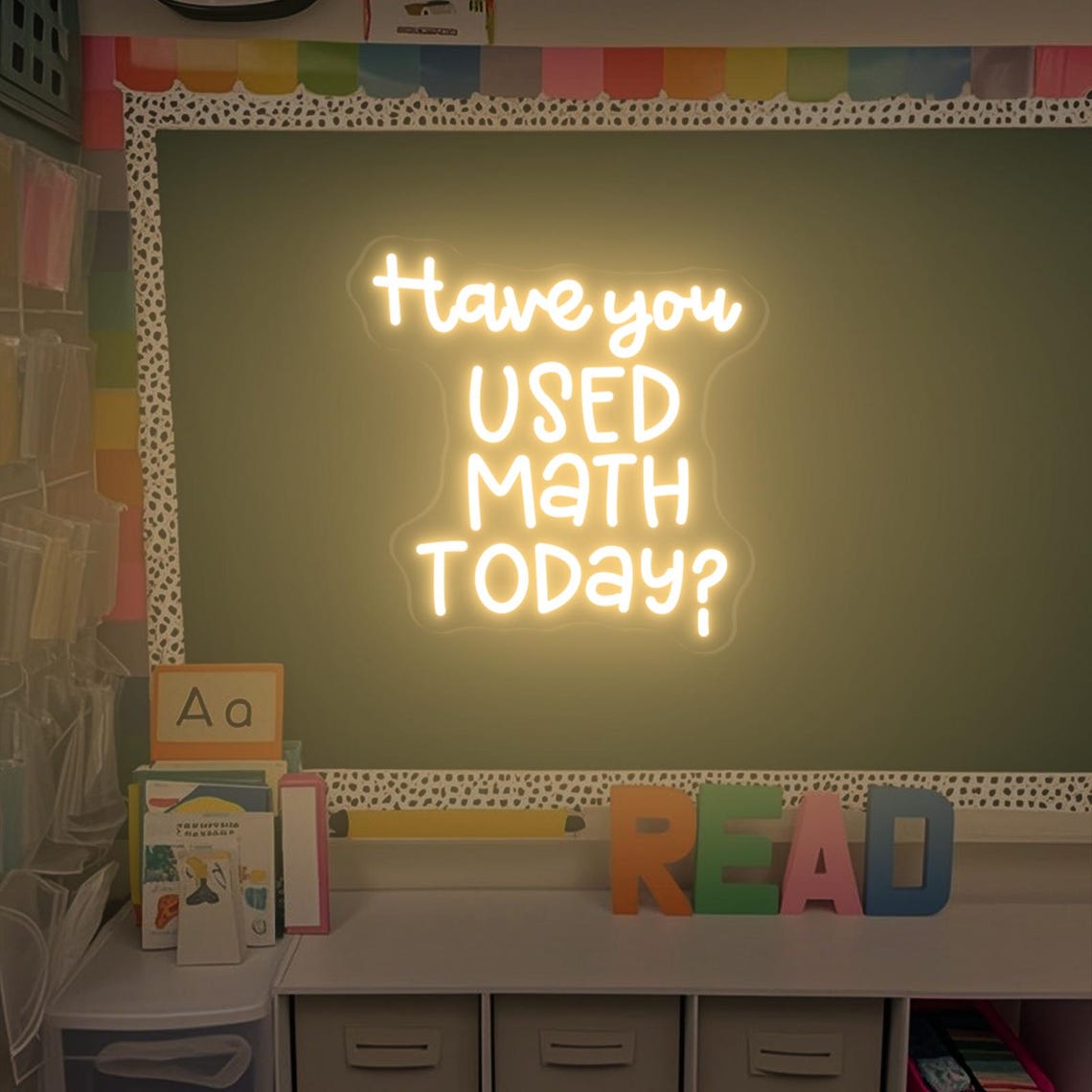Have You Used Math Today Neon Sign,math Classroom Decor Sign, Math ...