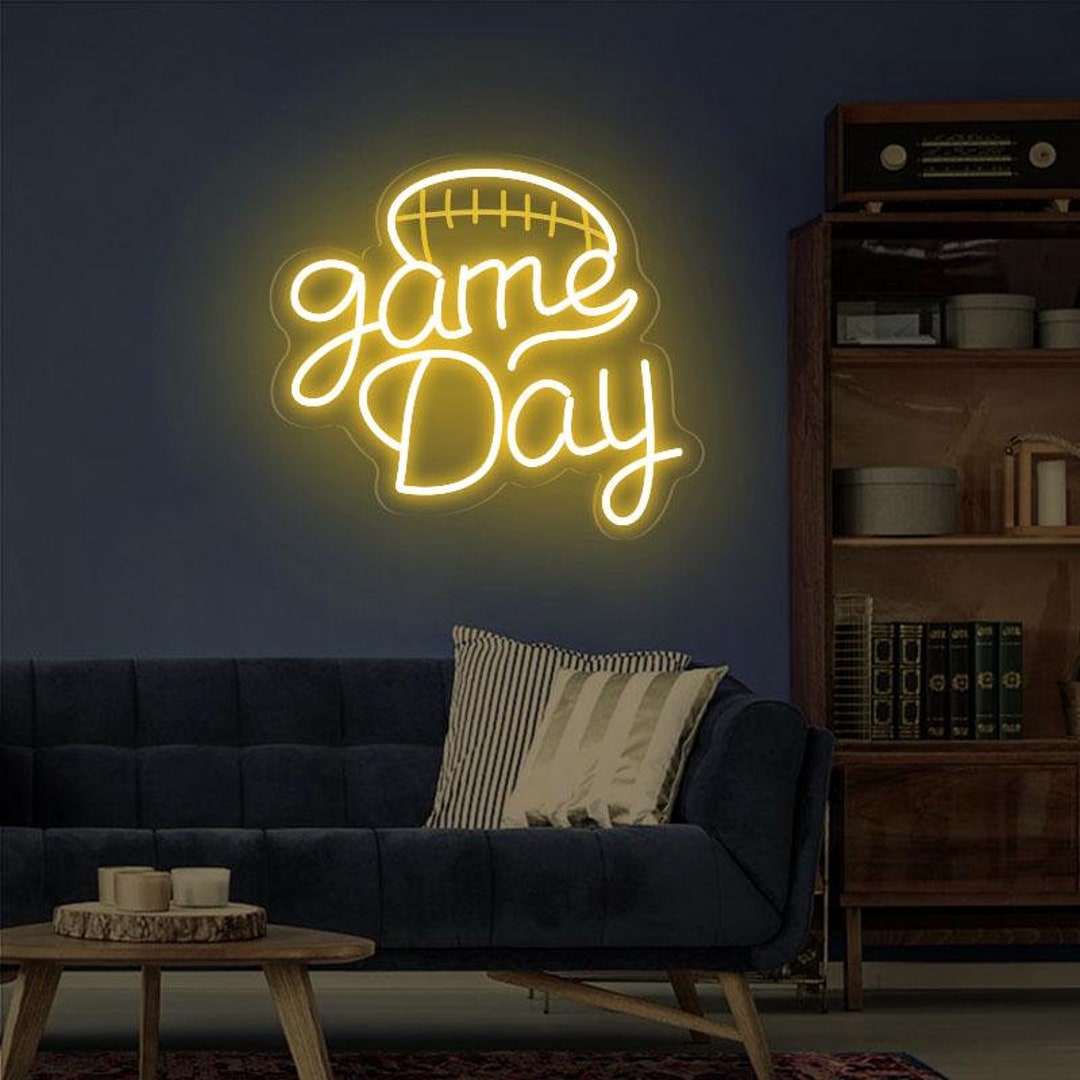 Game Day Neon Sign, Sports Day Gifts, Football Gifts, Game Day Decor ...