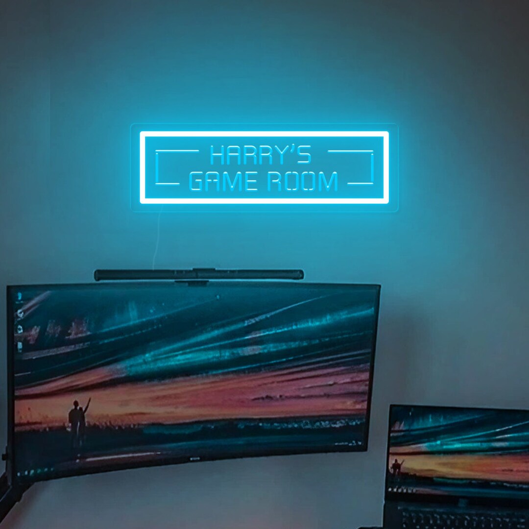 Custom Game Room Neon Sign, Personalized Gamer Tag Sign, Gaming Room ...