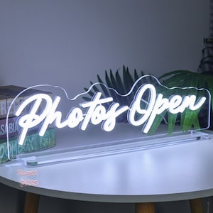 Custom Free Standing Neon Sign, Personalized Table Neon Sign, Business ...