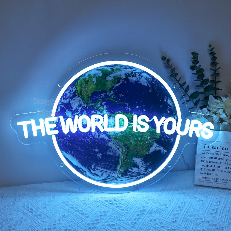 World is Yours Scarface Neon Sign - Etsy
