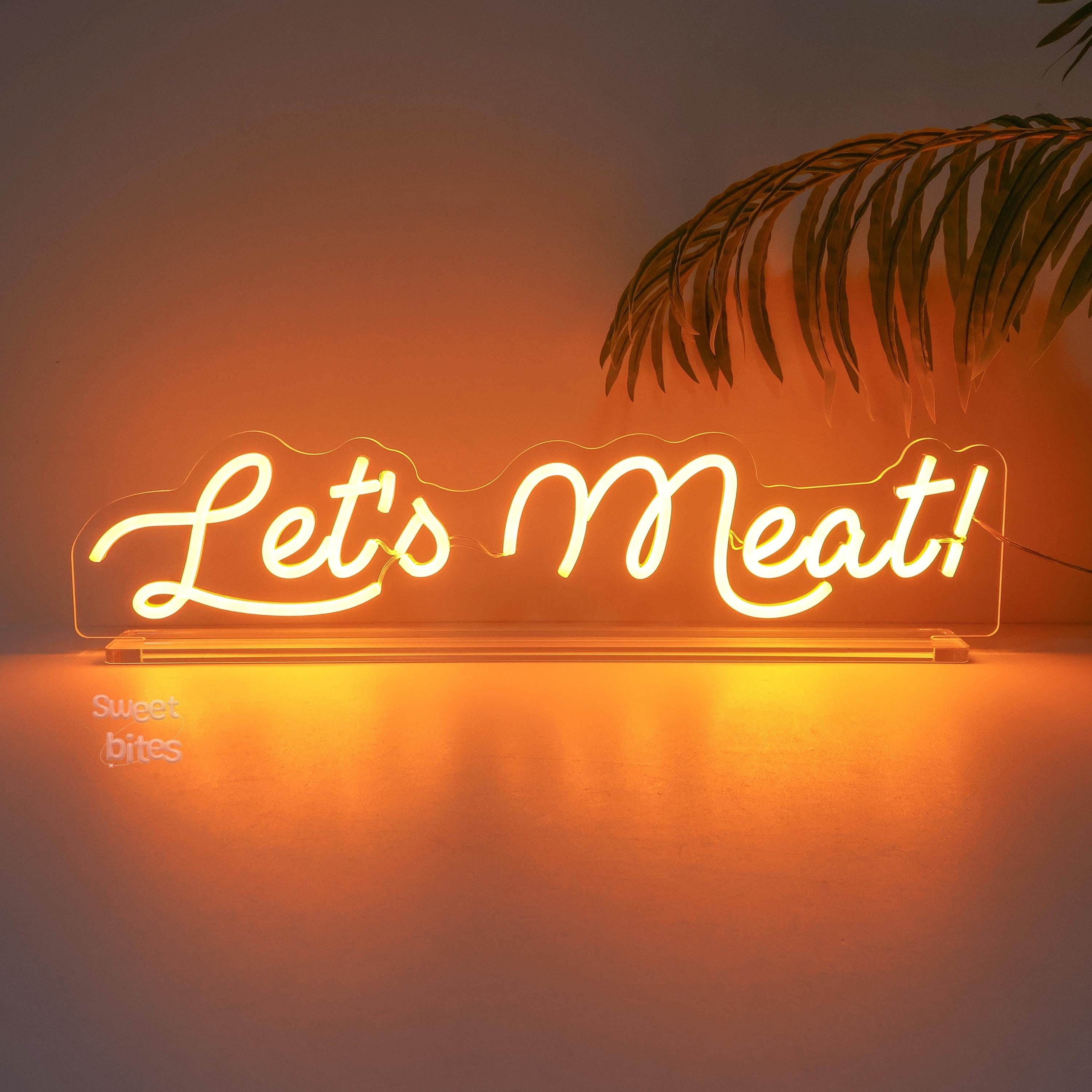 Custom Free Standing Neon Sign, Personalized Table Neon Sign, Business ...