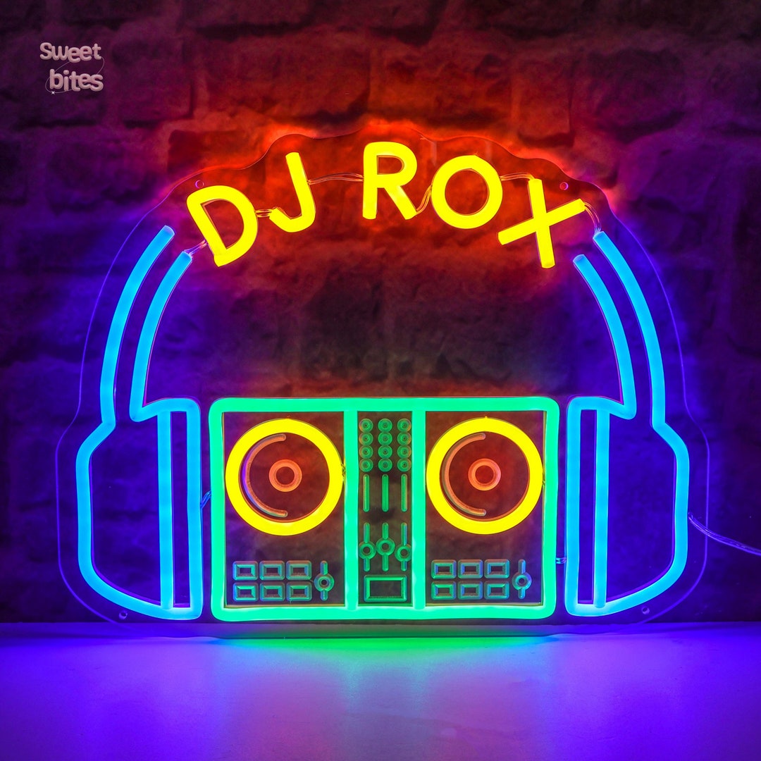 Custom DJ Name Neon Sign,dj Headphone Sign,personalized Bar LED Sign ...