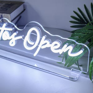 Custom Free Standing Neon Sign, Personalized Table Neon Sign, Business ...