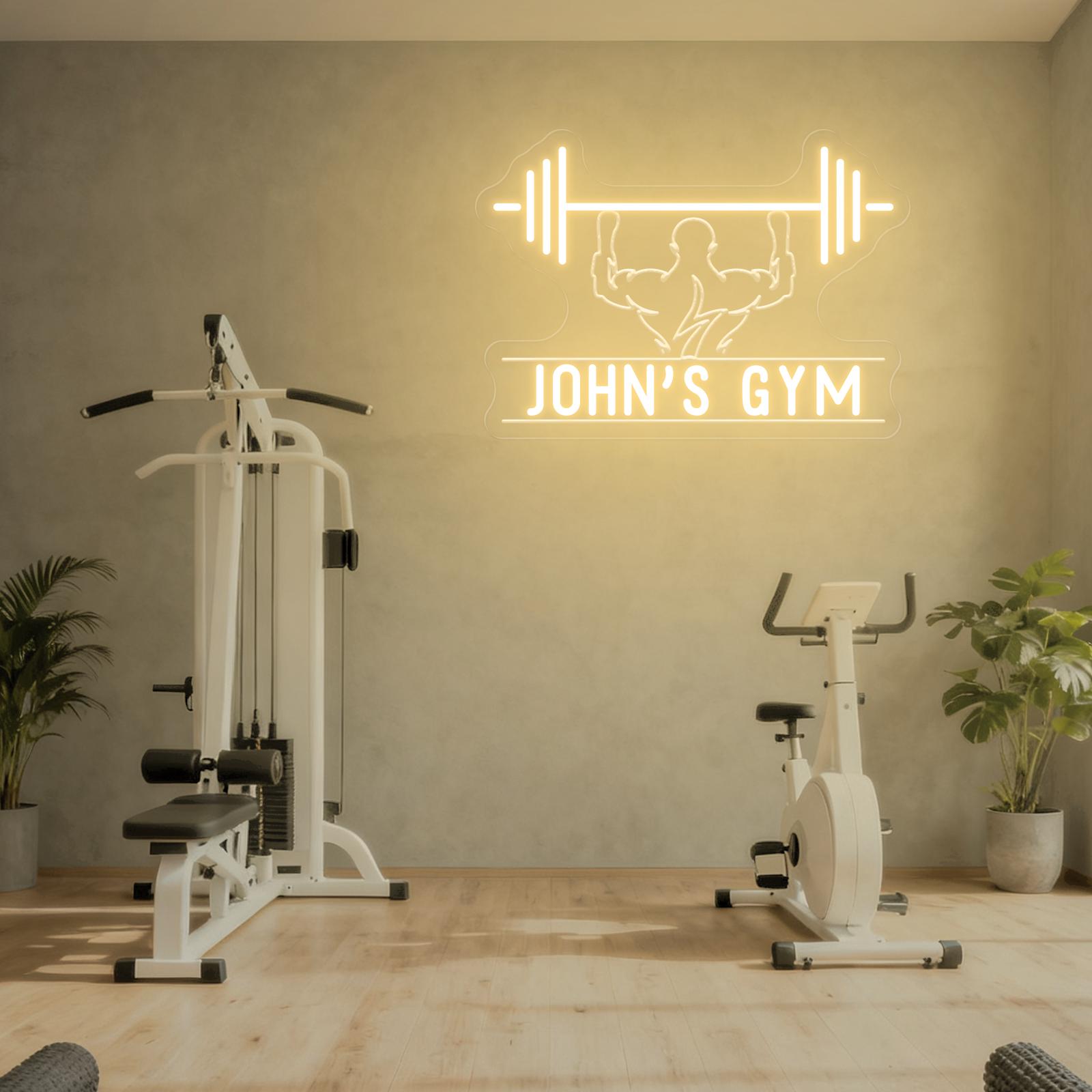 Custom Home Gym Neon Sign Light, Name Home Gym Sign,custom Gym Logo ...