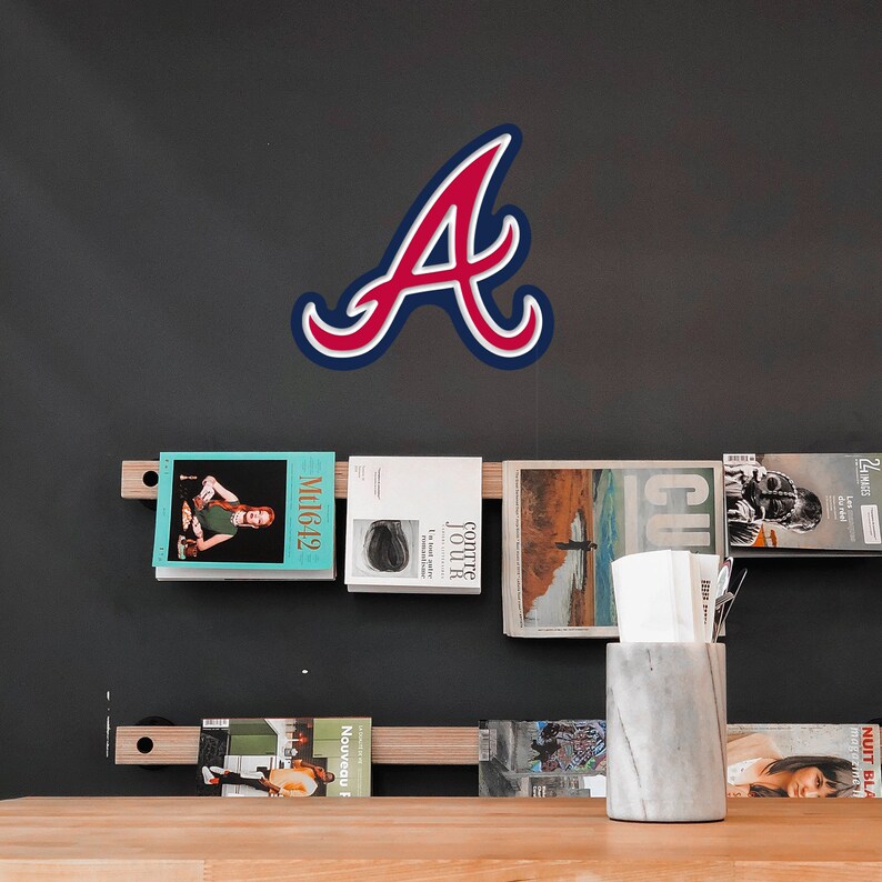 Atlanta Braves Neon Sign, Braves ATL Wall Sign, Atlanta Braves Decor ...