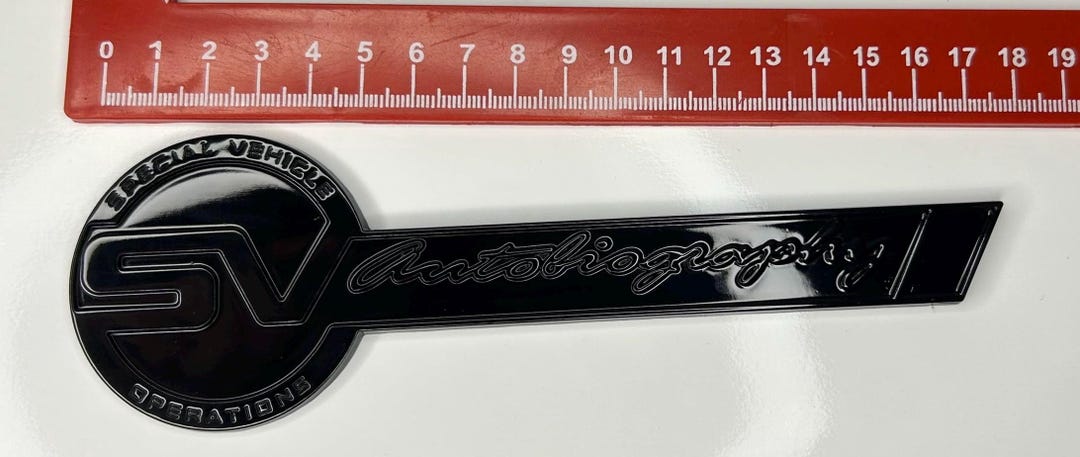 Range Rover SV AUTOBIOGRAPHY Dynamic Badge Gloss Black - Range Rover ...