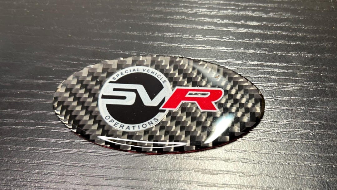 Range Rover SVR Grille Badge 86x43mm Gel Carbon Badge for Svr - Etsy