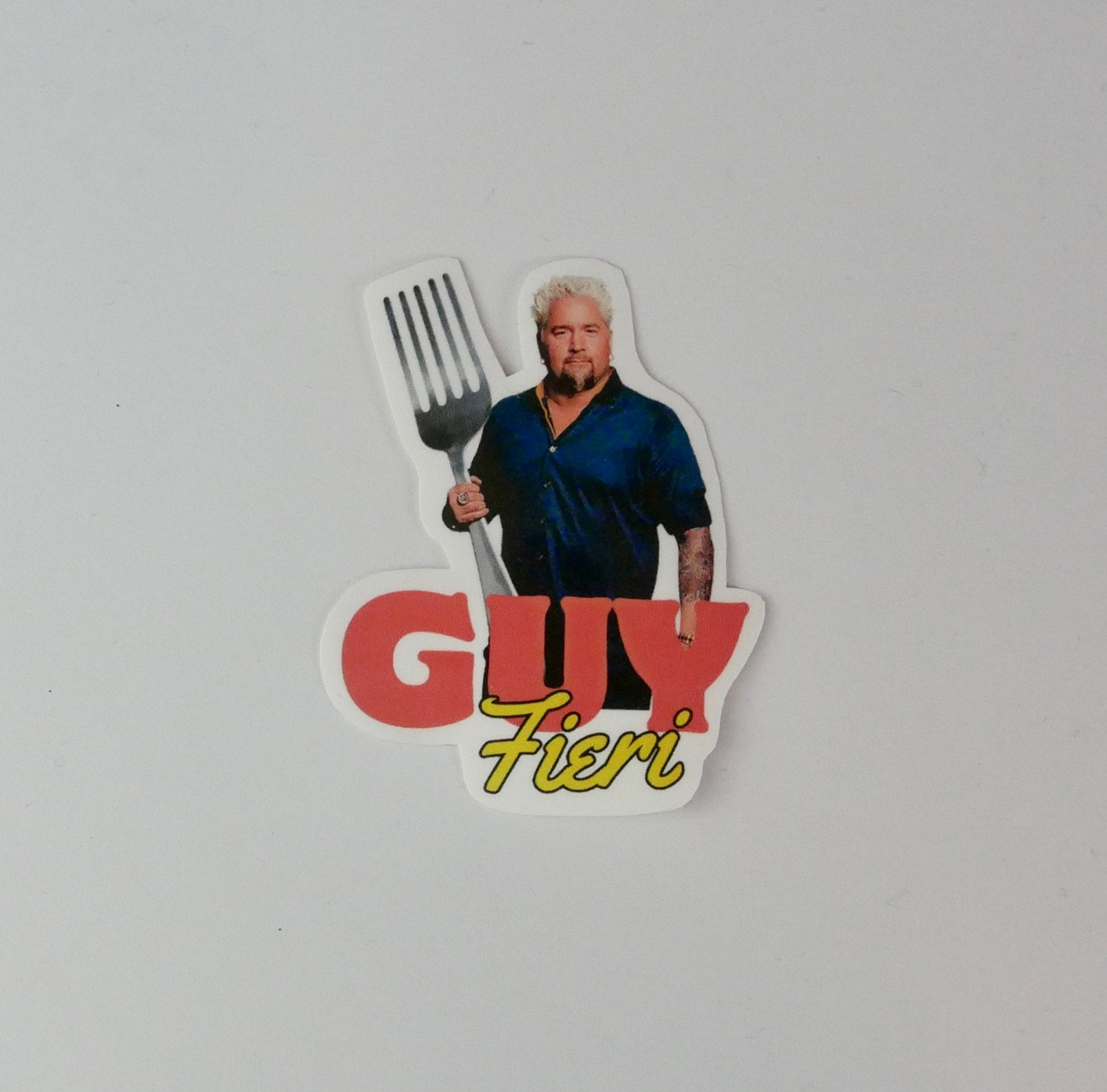 Funny Guy Fieri Fan Art Vinyl Sticker - Etsy
