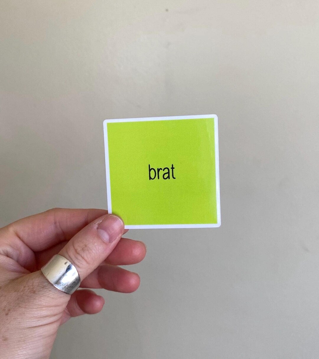 Brat Girl Summer Fan Art Brat Sticker Glossy - Etsy