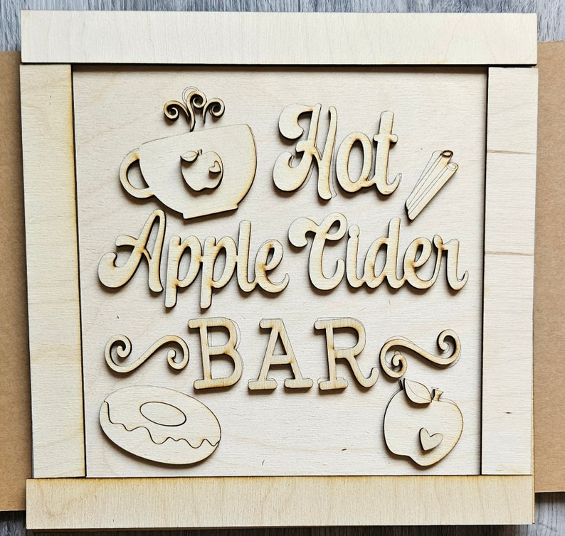 Apple Cider Harvest Wood Cutouts - Etsy