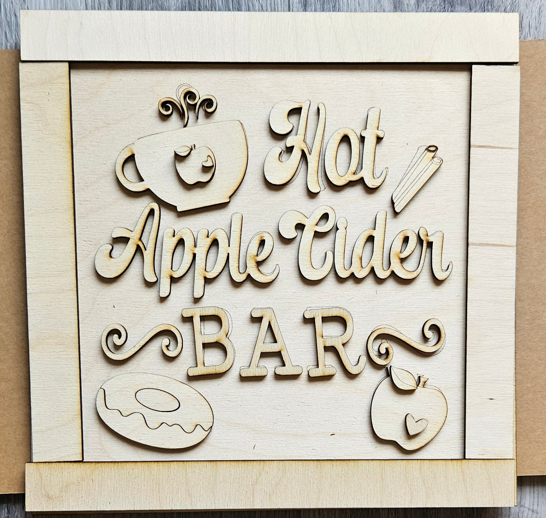 Apple Cider Harvest Wood Cutouts - Etsy