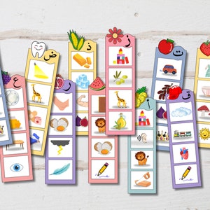 Arabic Alphabet Clip Cards, Learn Arabic Pdf Printable. - Etsy