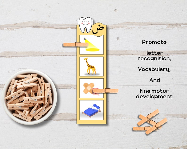 Arabic Alphabet Clip Cards, Learn Arabic Pdf Printable. - Etsy