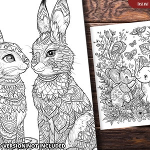 Animal Love Coloring Pages for Adults and for Kids Coloring Pages ...