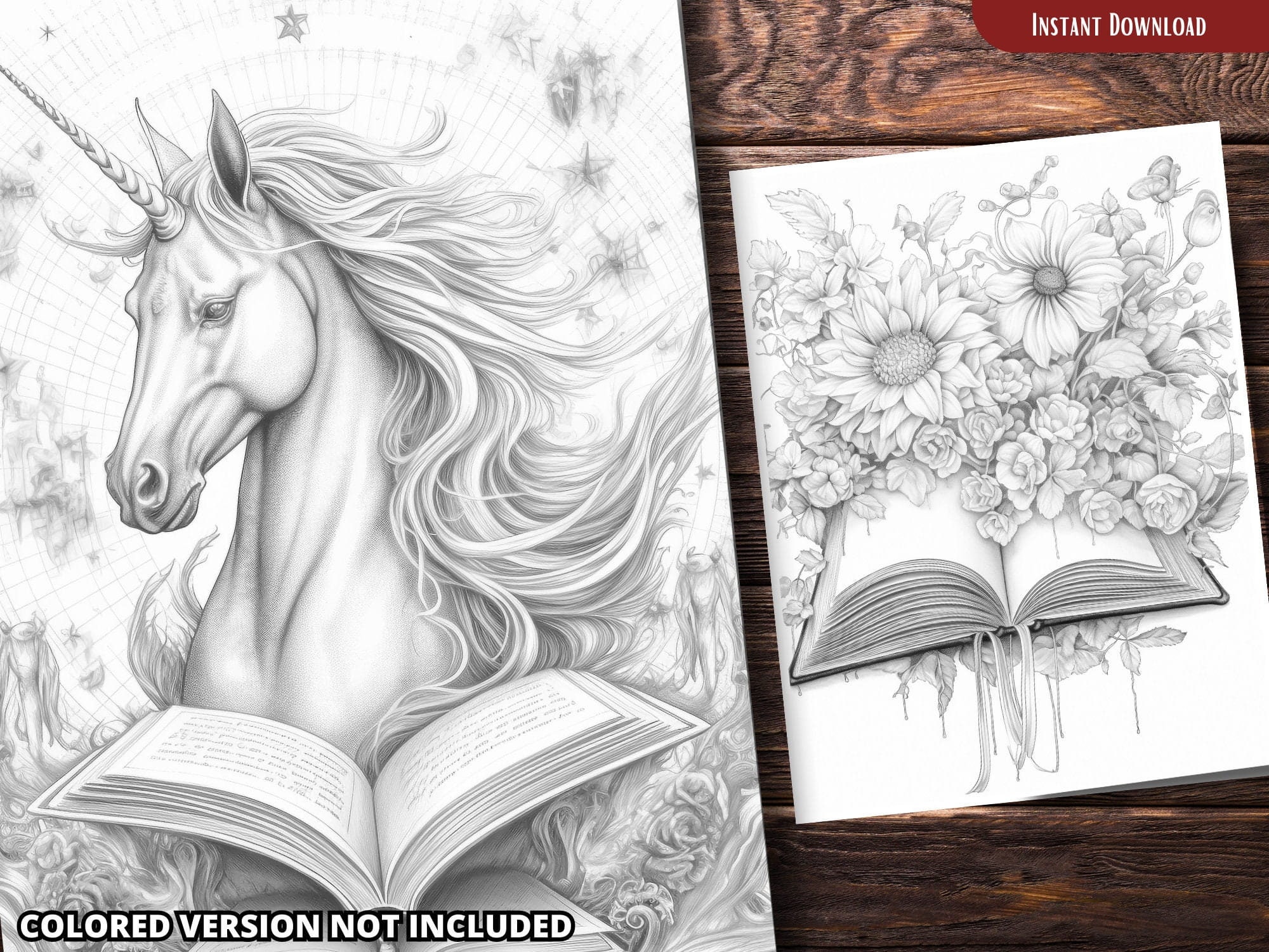 Magic Book Coloring Pages for Adults and for Kids Coloring Pages ...