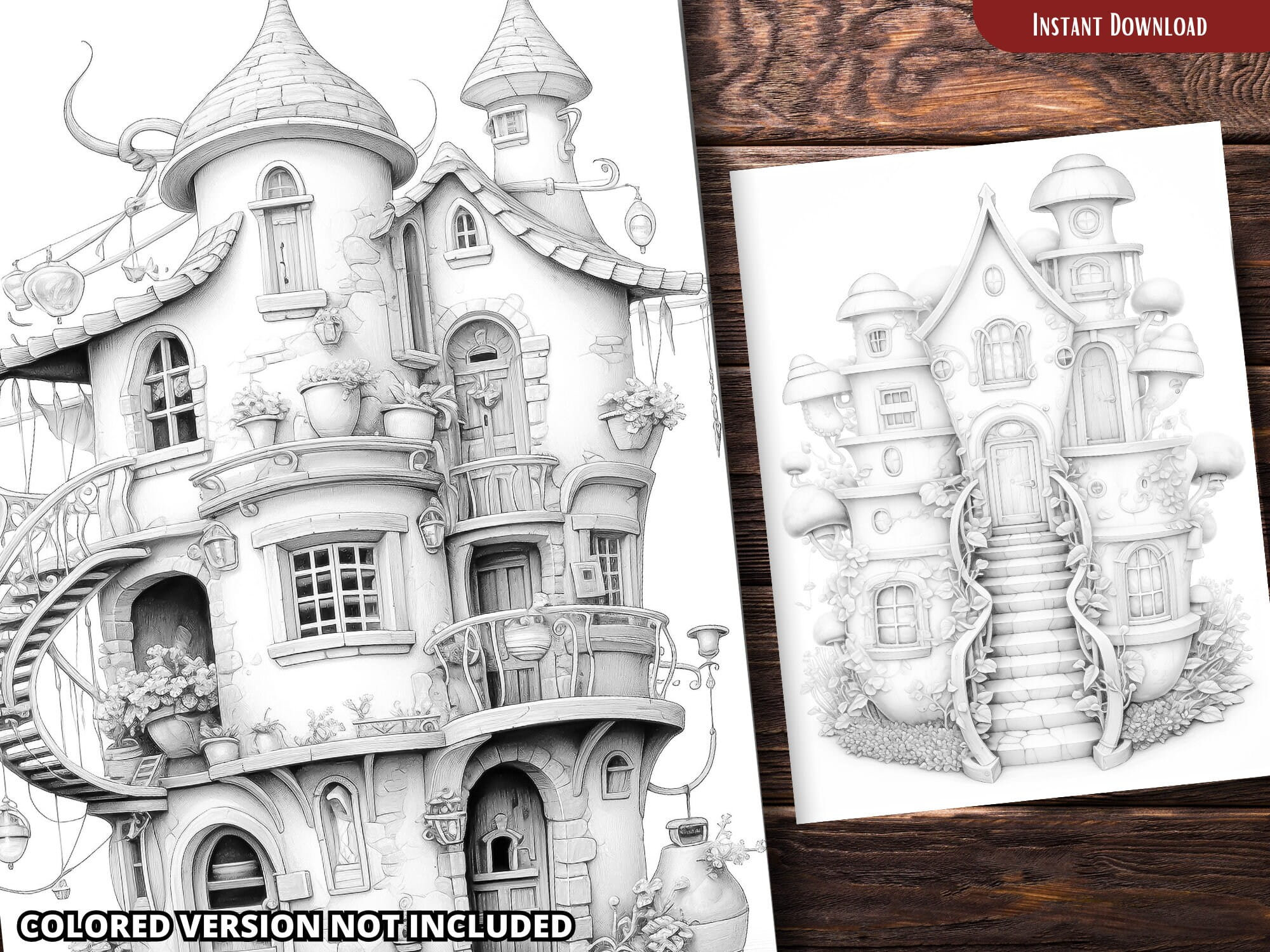 Cute House Coloring Pages for Adults and for Kids Coloring Pages ...
