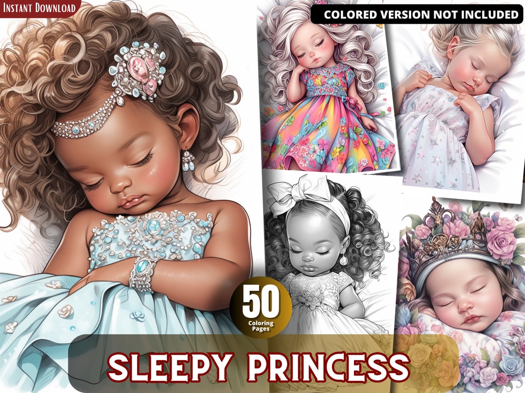 Sleeping Beauty Coloring Pages for Adults and for Kids for Relax and ...