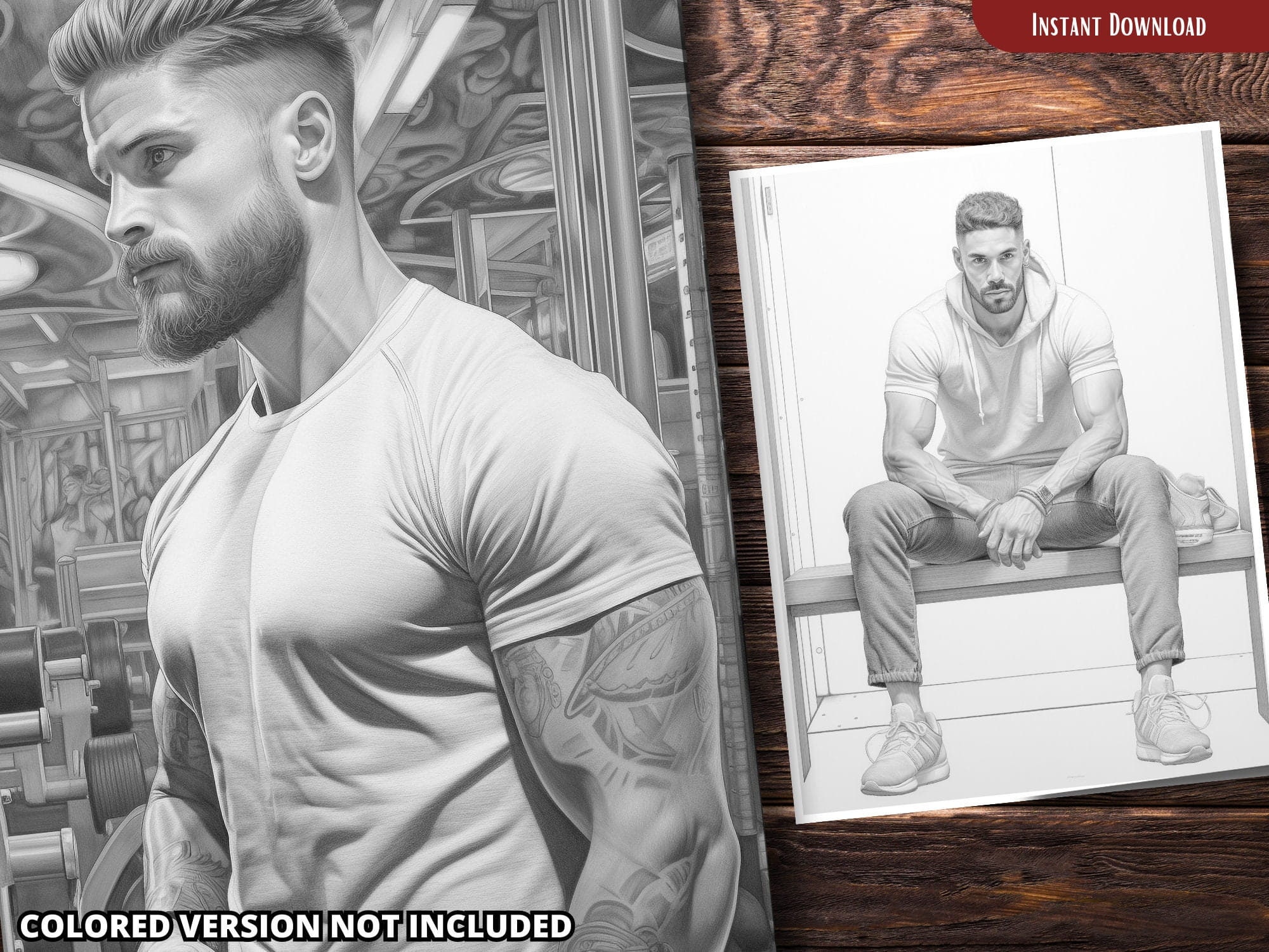 Handsome Men Coloring Pages for Adults and for Kids for Relax and ...