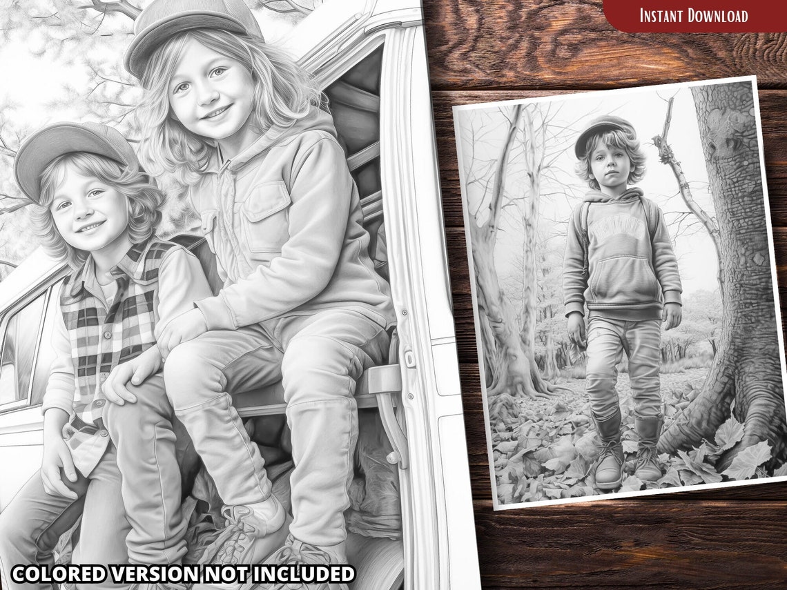 Kids Love Fall Coloring Pages for Adults and for Kids for Relax and ...