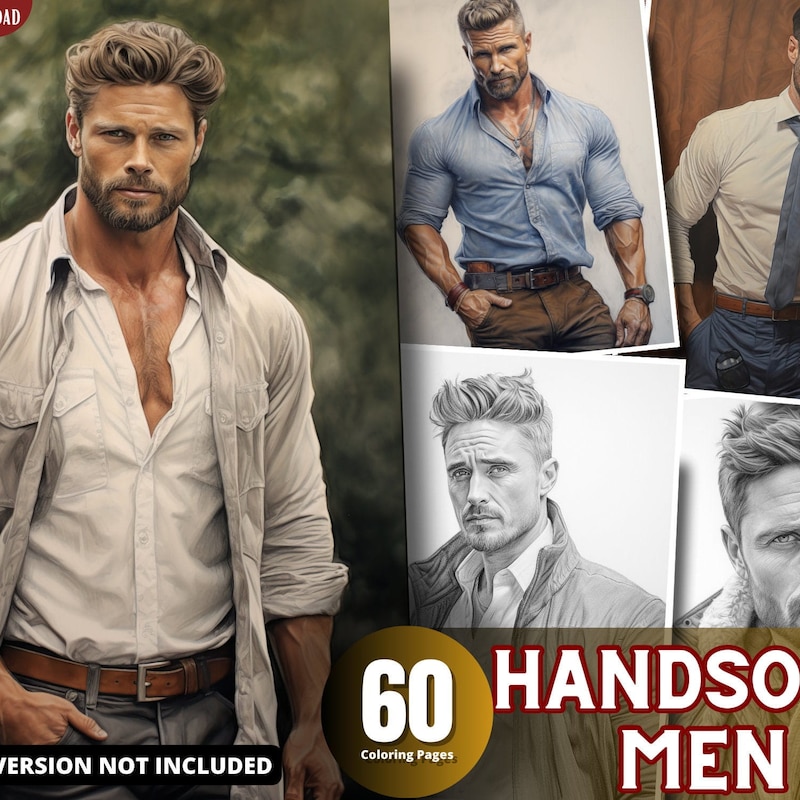 Handsome Man - Etsy