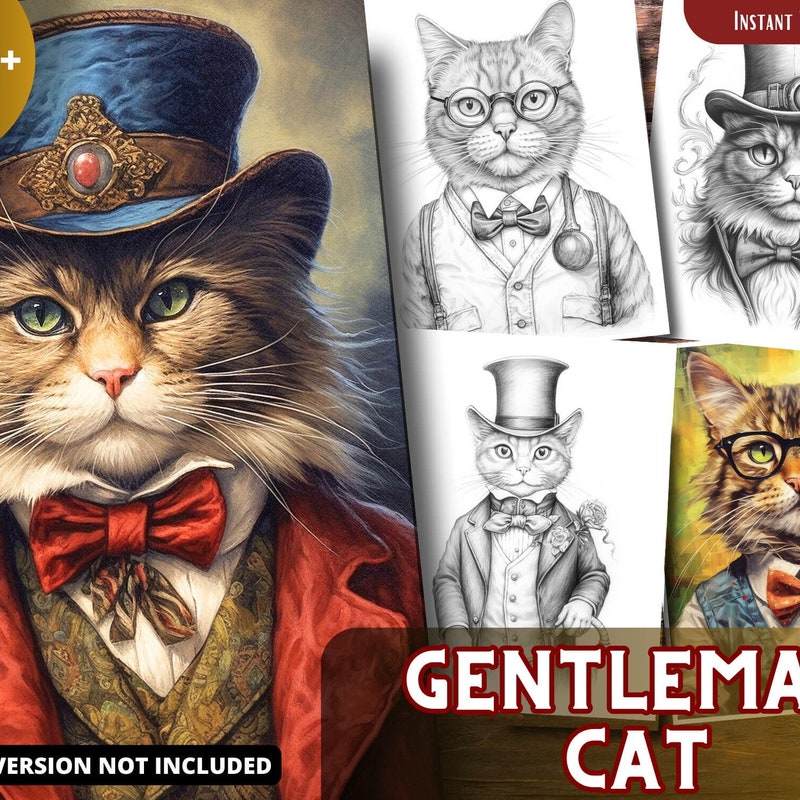 Cat Gentleman - Etsy