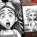 Cute Sally Coloring Pages for Adults and for Kids, Grayscale Coloring ...