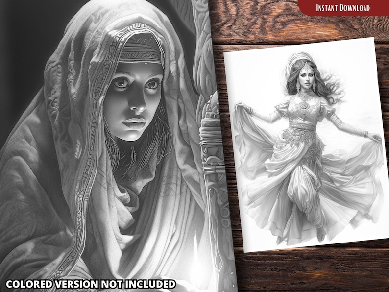 Unleash the Magic of Arabia Coloring Pages for Adults and for Kids ...