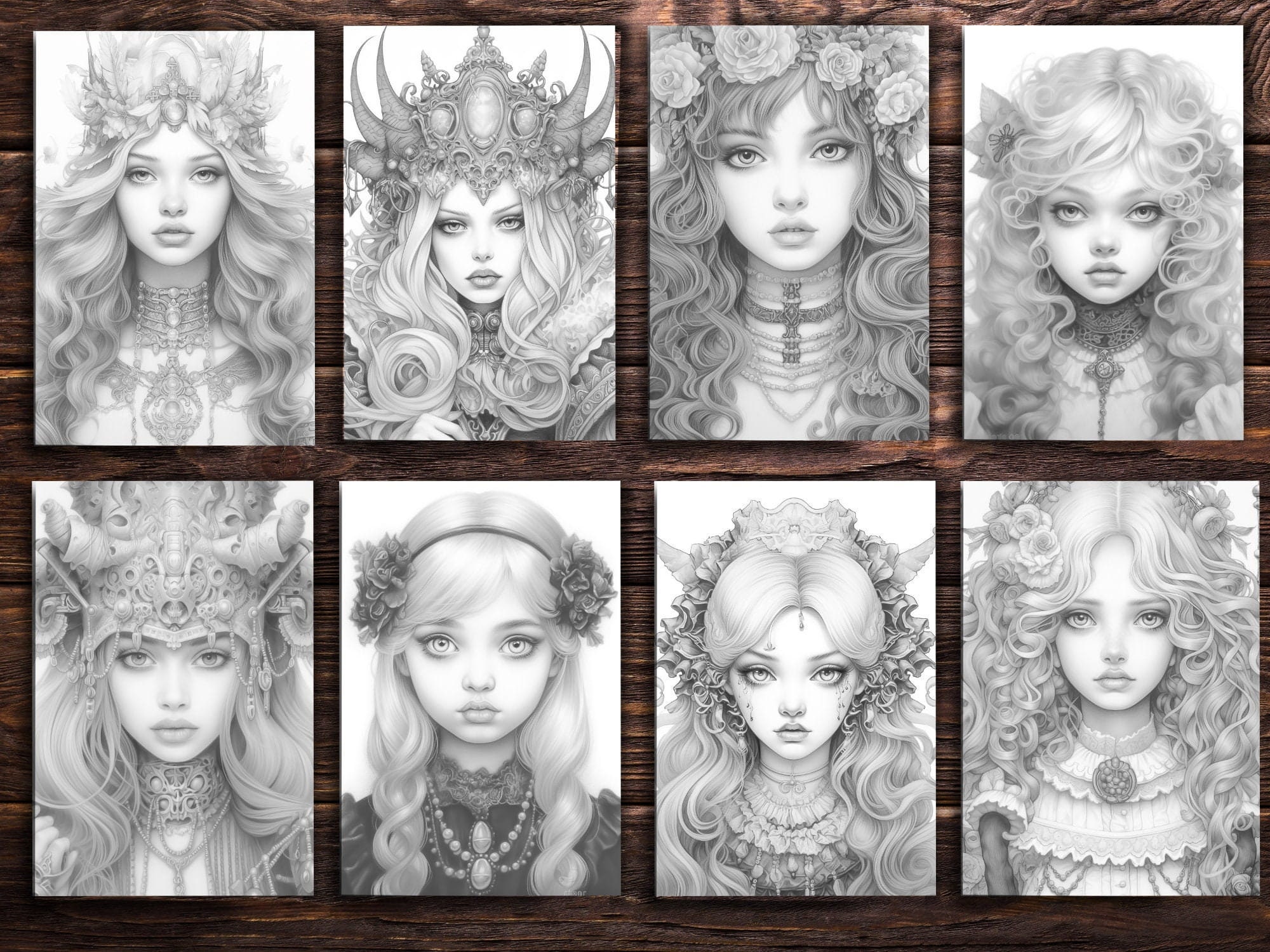 Gothic Girl Coloring Pages for Adults and for Kids Coloring Pages ...