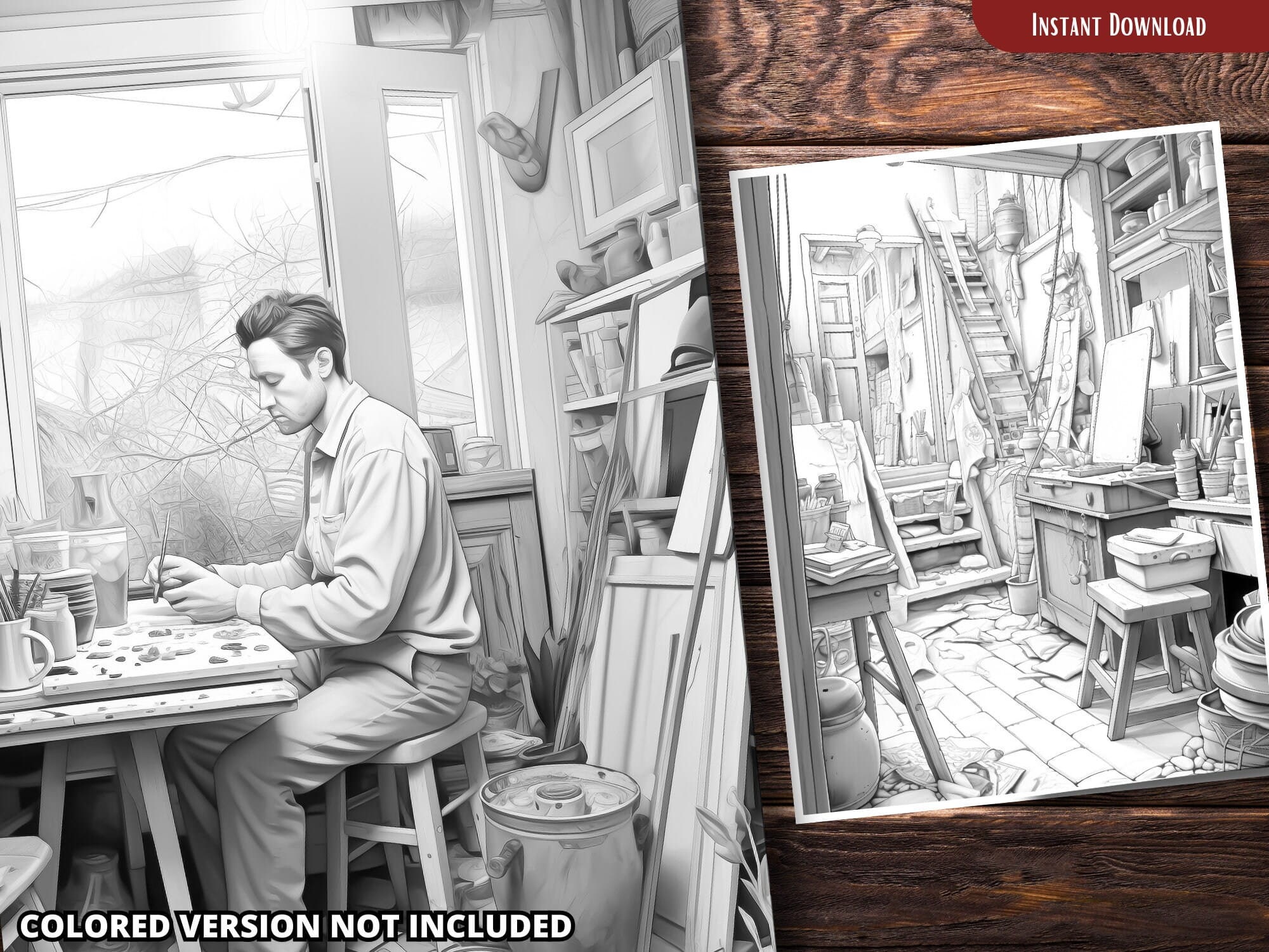 Colorist Studio Coloring Pages for Adults and for Kids for Relax and ...