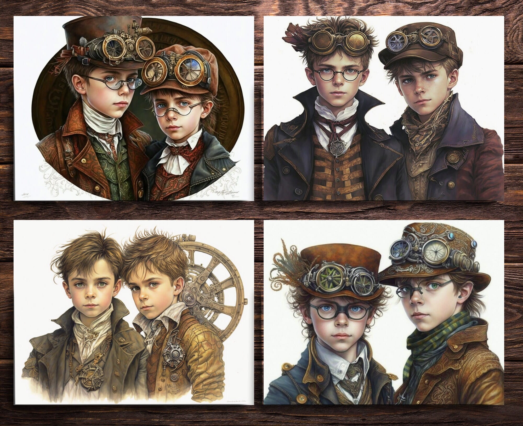 Steampunk Boys Coloring Pages for Adults and for Kids for Relax and ...