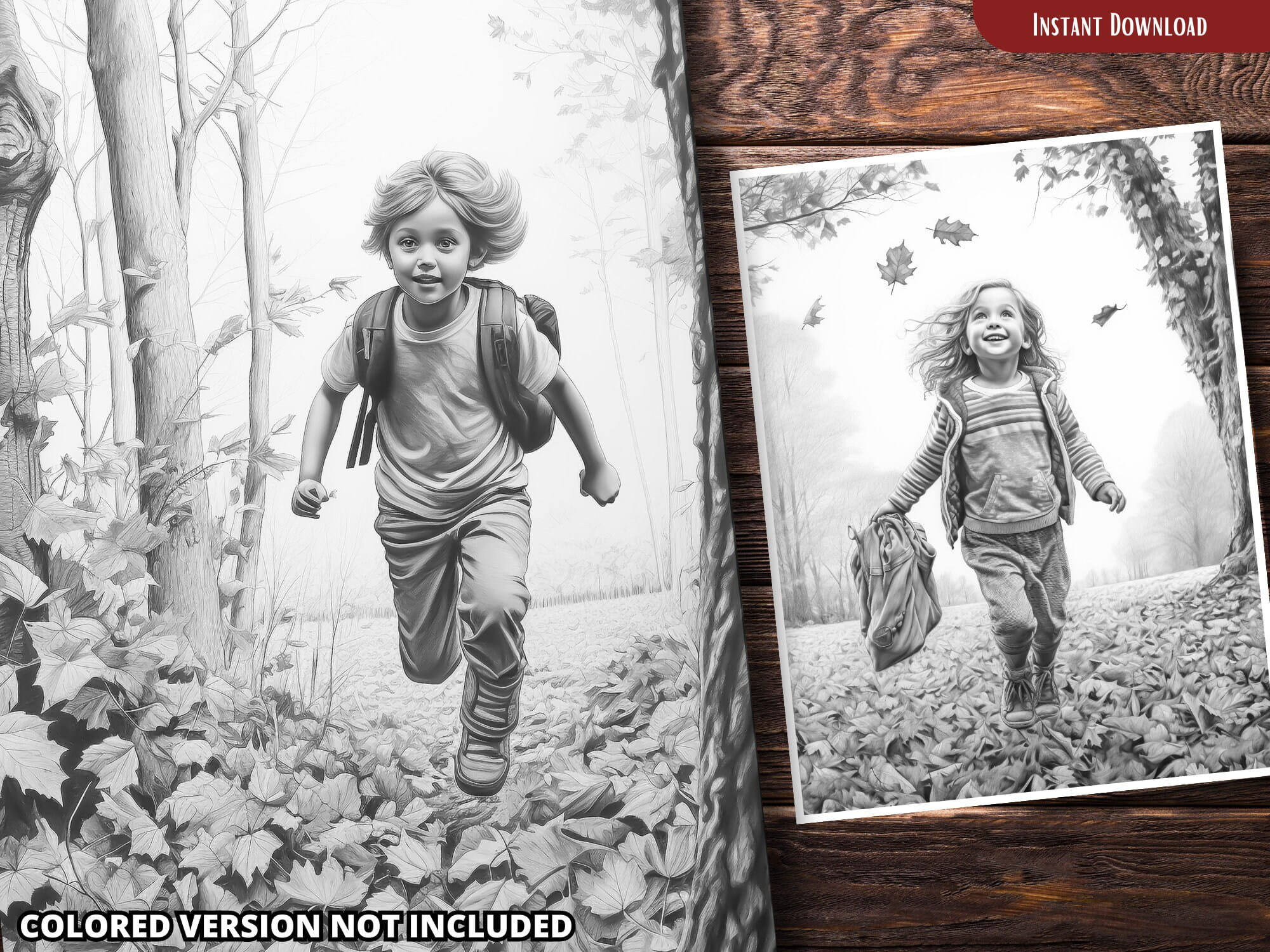 Kids Love Fall Coloring Pages for Adults and for Kids for Relax and ...