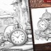 Clock Coloring Pages for Adults and for Kids for Relax and Stress ...