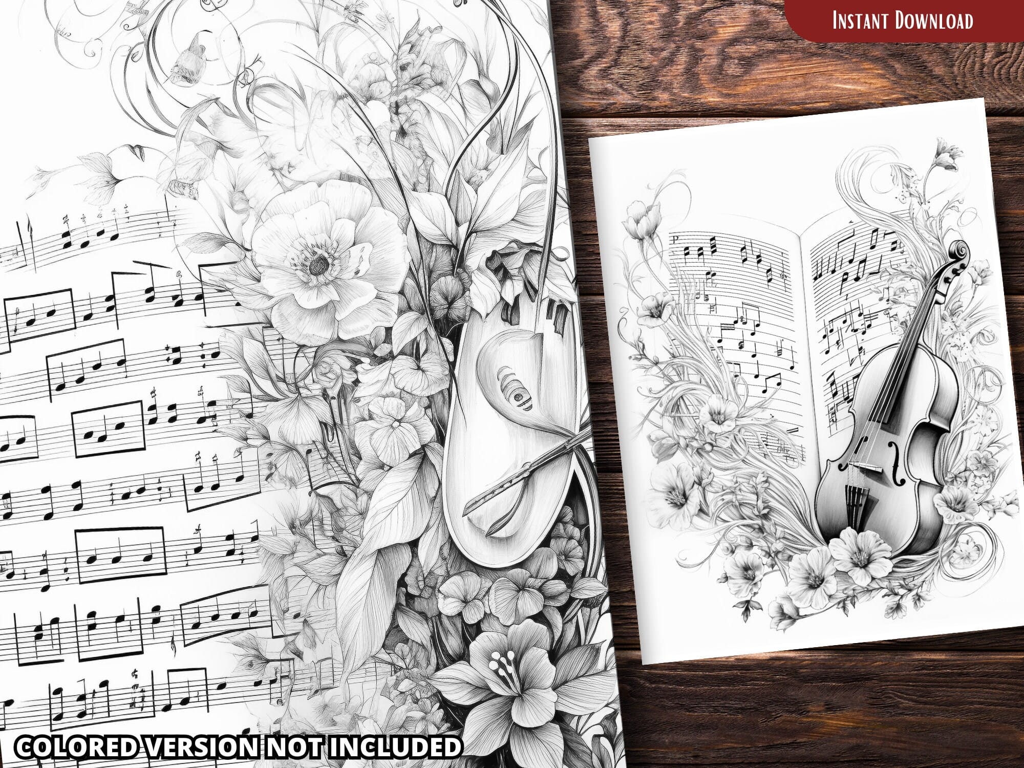 Music Chill Coloring Pages for Adults and for Kids for Relax and Stress ...