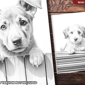 Dogs Coloring Pages for Adults and for Kids for Relax and Stress Relief ...