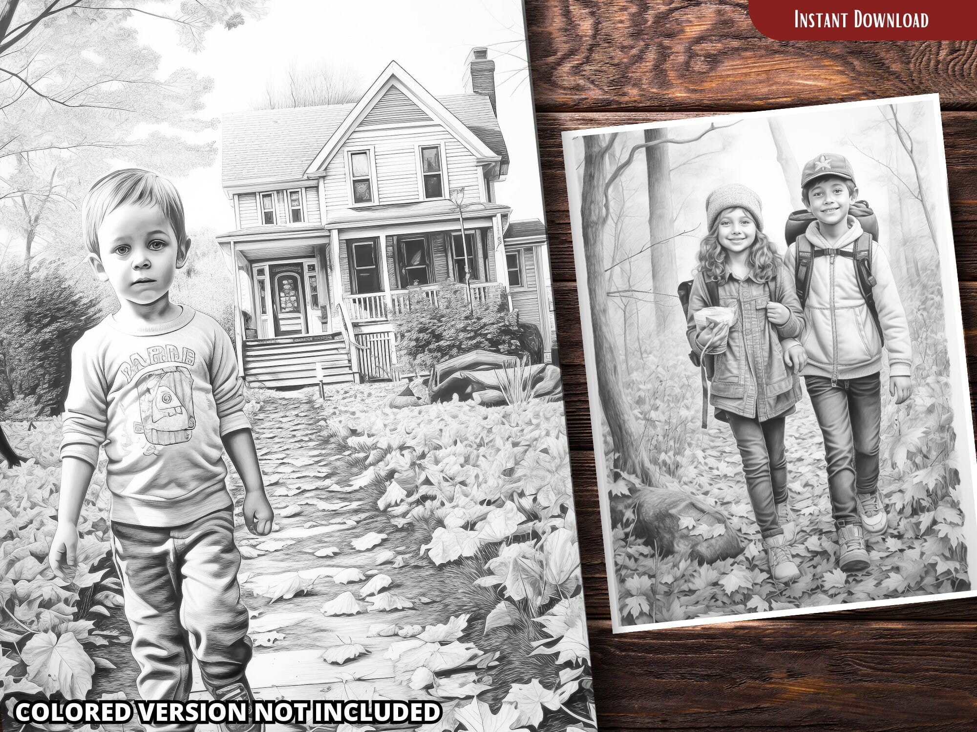 Kids Love Fall Coloring Pages for Adults and for Kids for Relax and ...