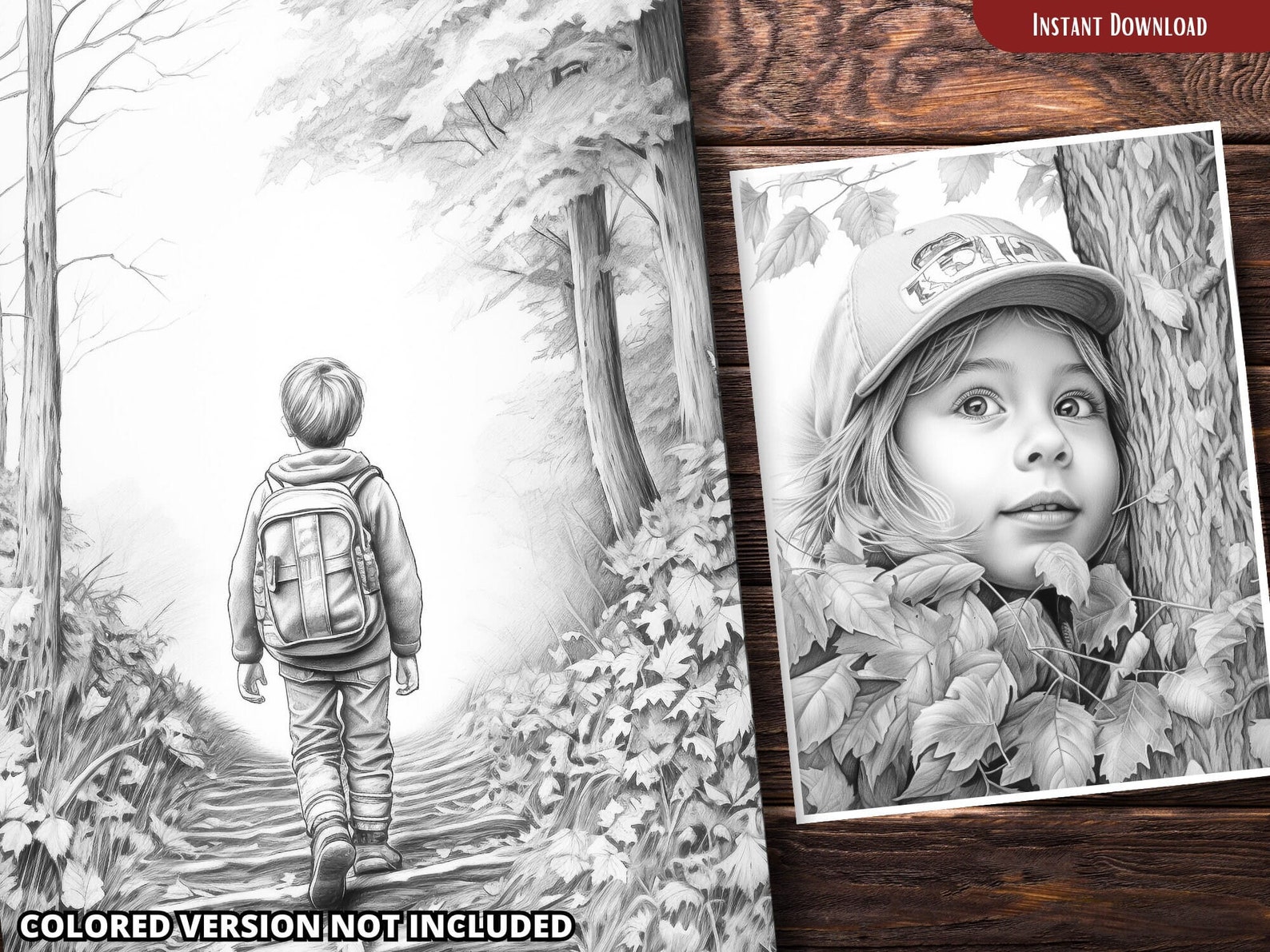 Kids Love Fall Coloring Pages for Adults and for Kids for Relax and ...