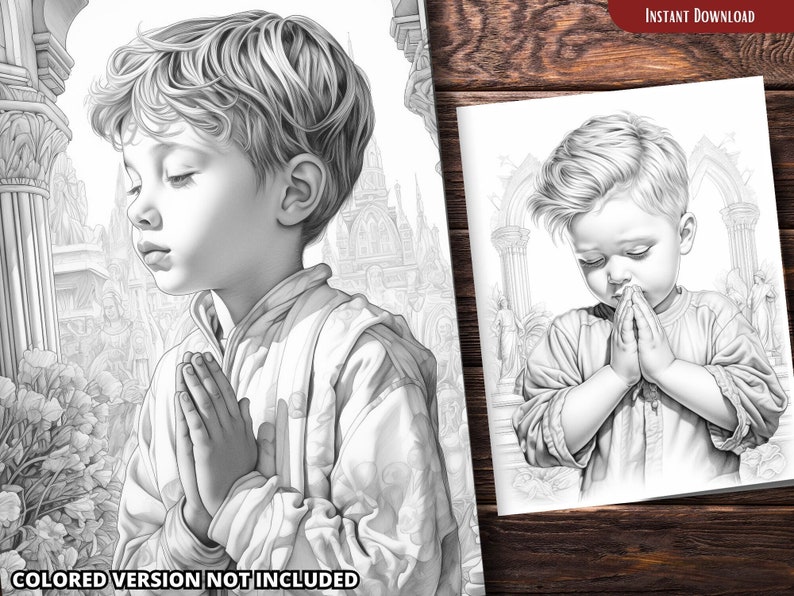 People Praying Coloring Pages for Adults and for Kids for Relax and ...