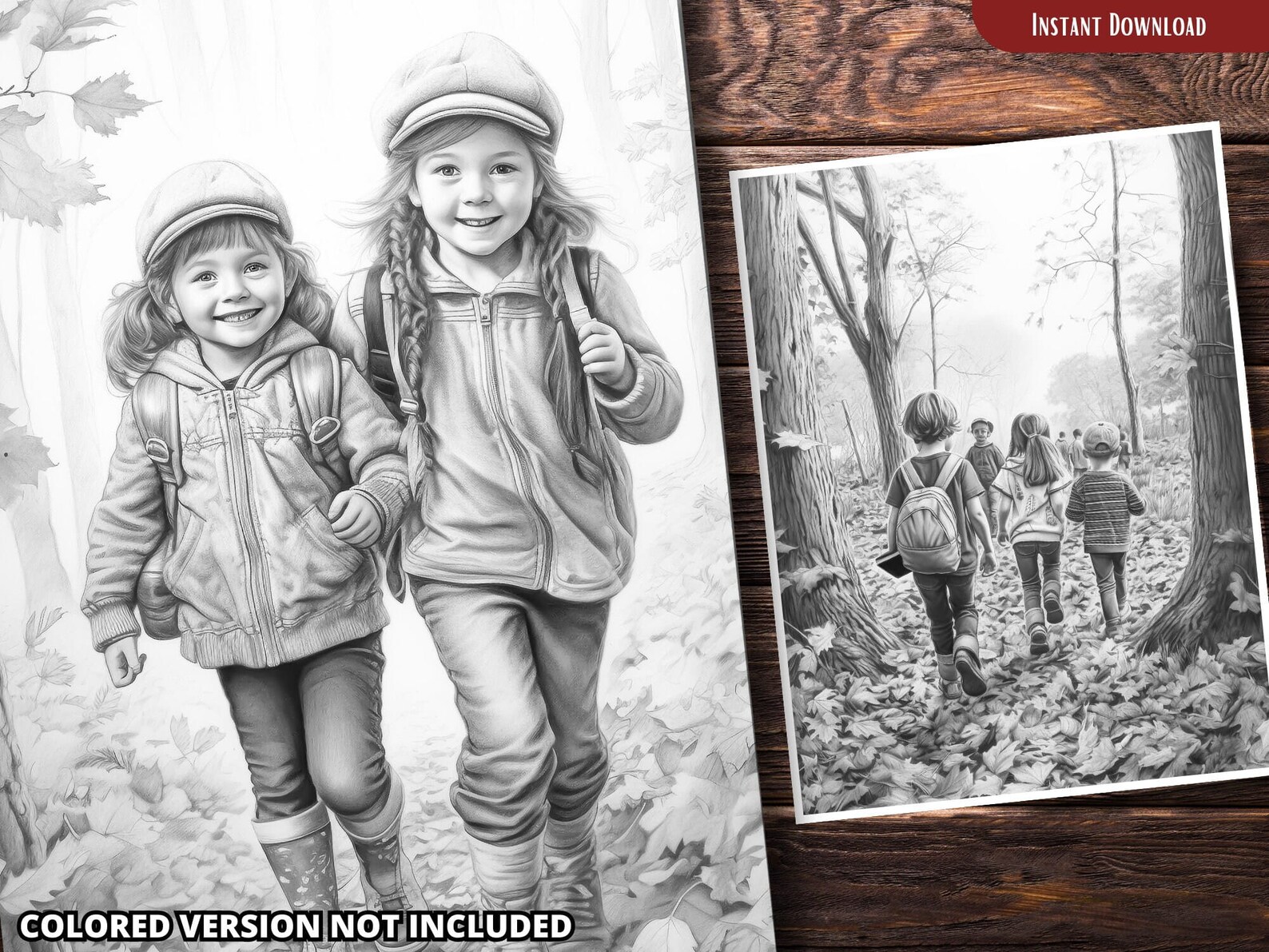 Kids Love Fall Coloring Pages for Adults and for Kids for Relax and ...