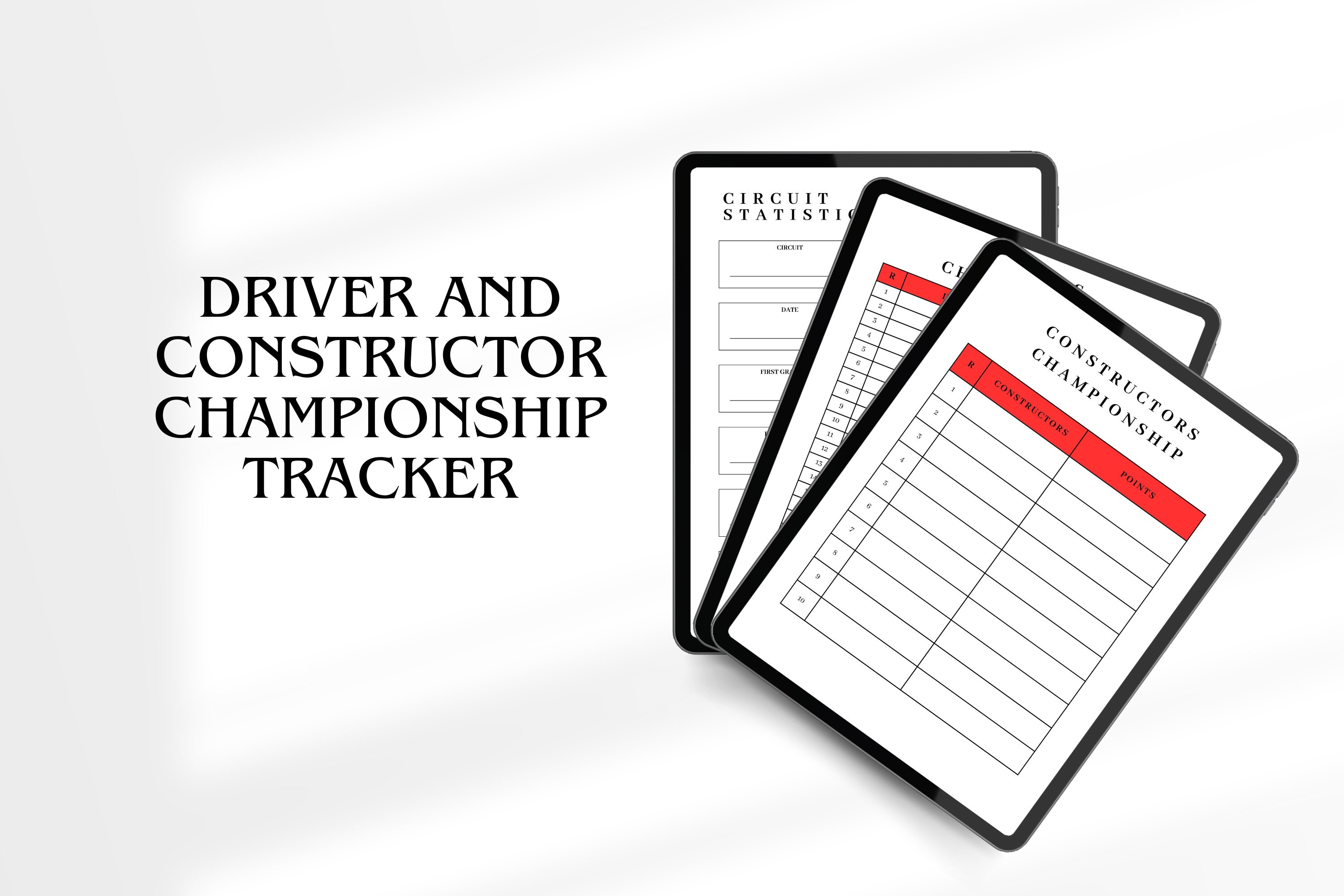 Formula 1 Planner, Digital F1 Journal, 2024 Weekly Formula 1 Planner ...
